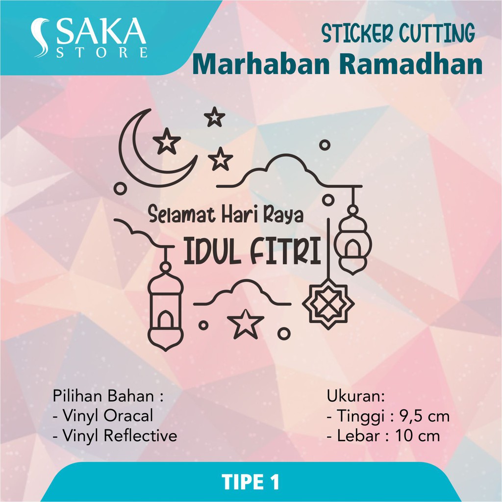 Eid Sticker/Sticker Cutting/Greeting Sticker/Hari Raya Sticker | Shopee ...