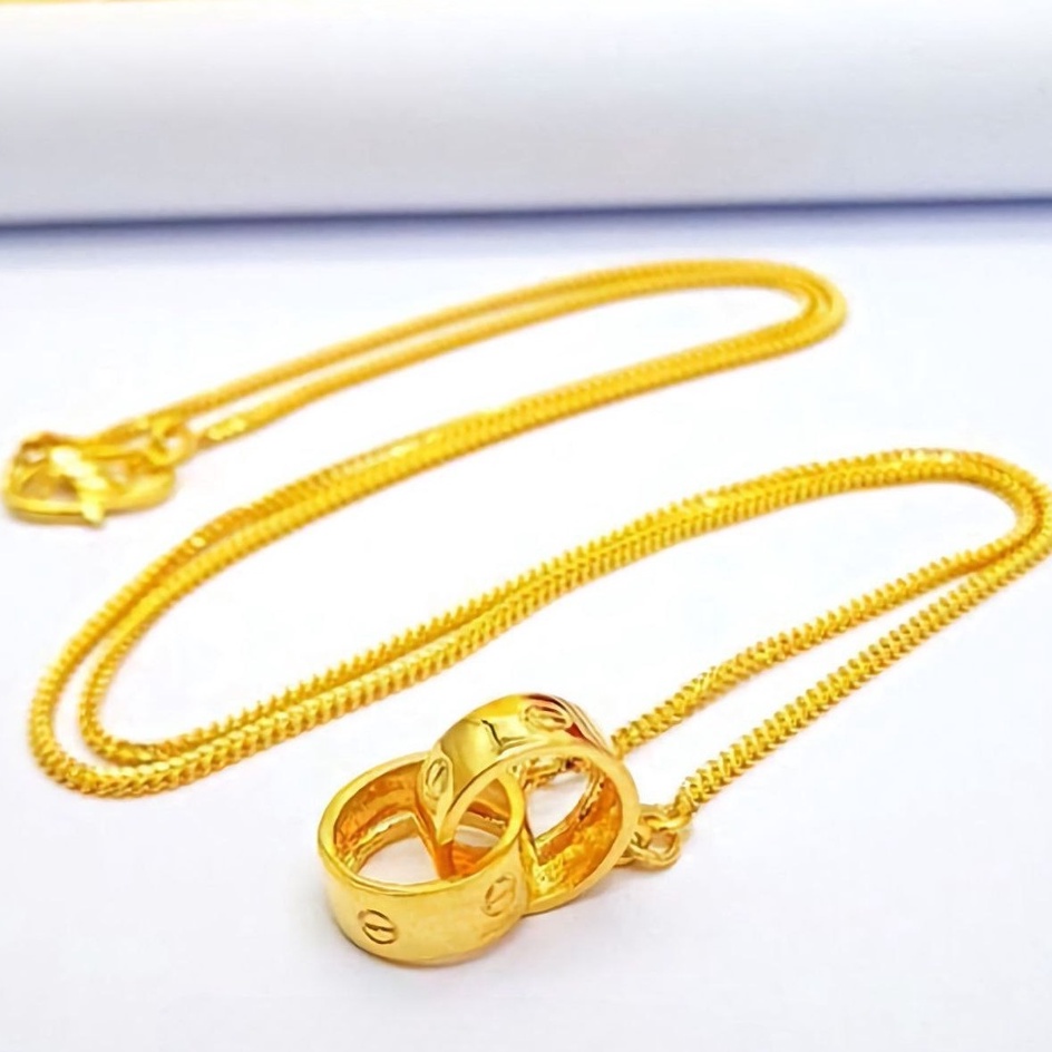 💋 COP 916 PERSIS ORI 💋 EMAS KOREA RANTAI LEHER ( NECKLACE ) 💋 | Shopee Malaysia