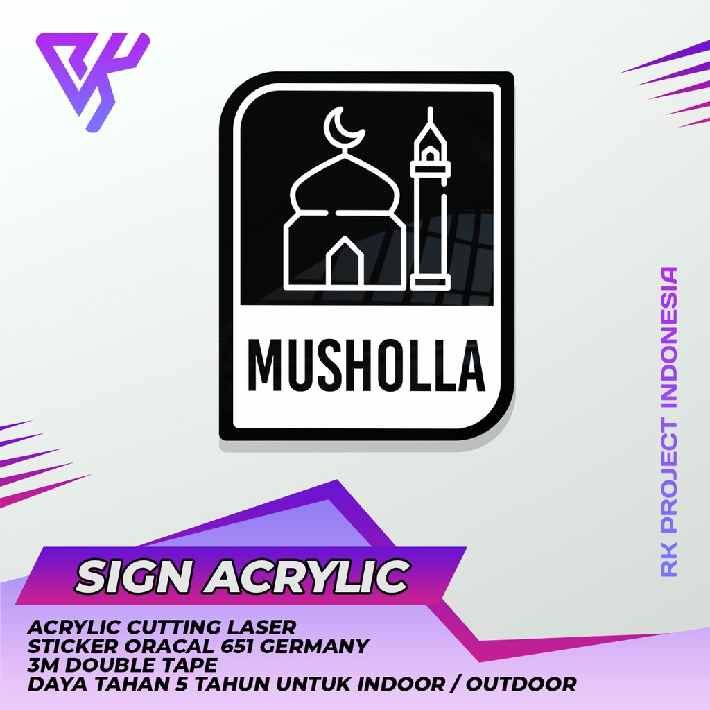 Musholla INFORMATION BOARD ACRYLIC SIGN BOARD | Shopee Malaysia