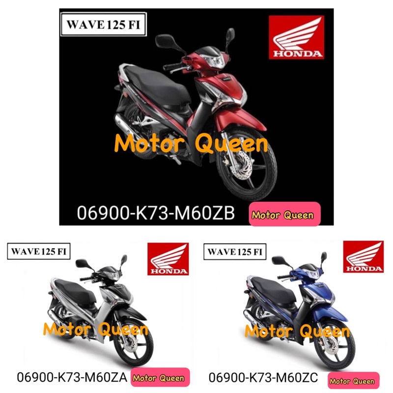 COVER SET HONDA WAVE 125i WAVE 125 Fi V2 ORIGINAL HONDA Body Coverset ...