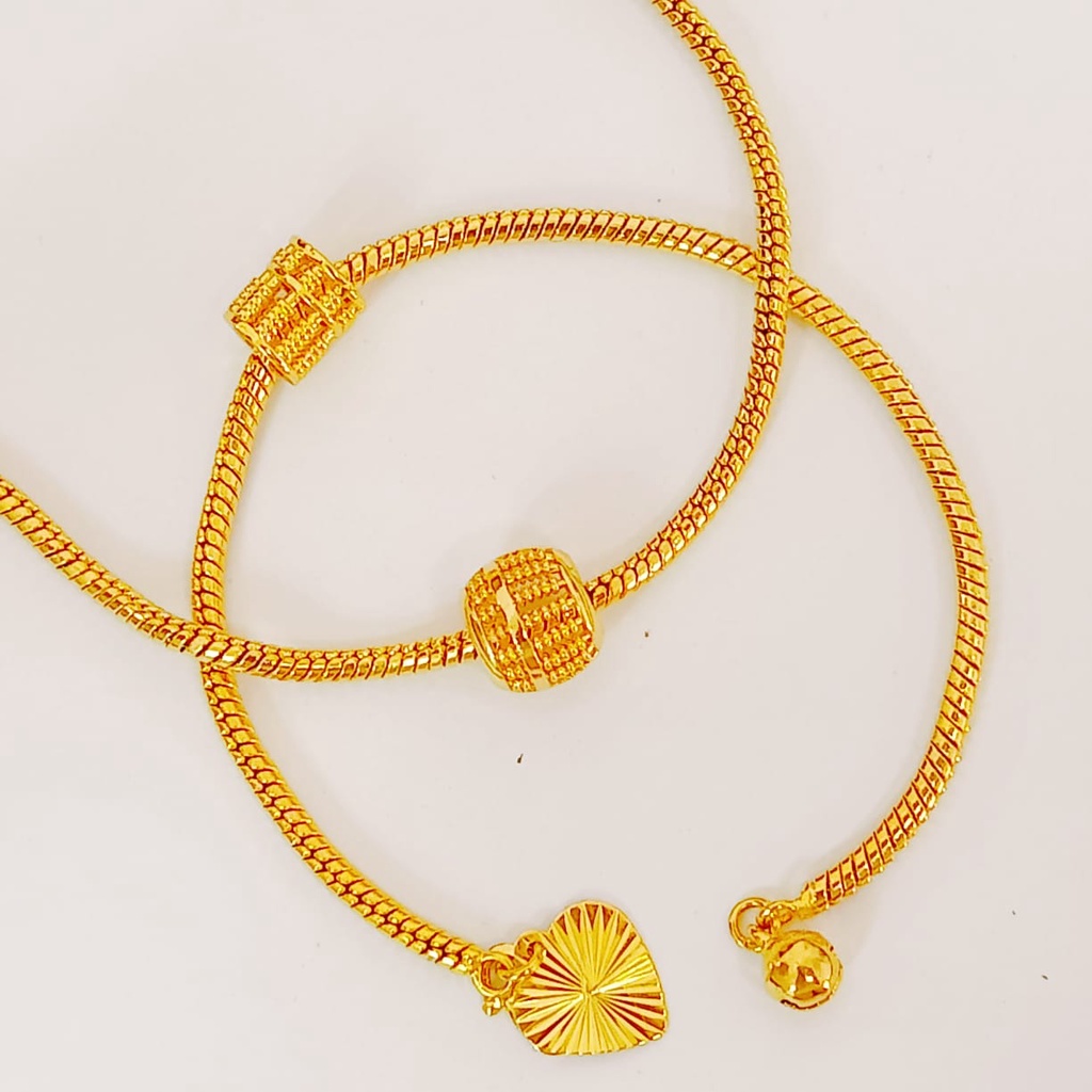 Bracelet Rantai Tangan Emas Korea Bangkok GOLD PLATED | Shopee Malaysia