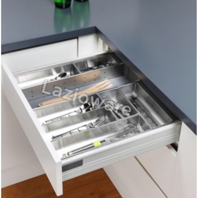 Stainless Steel Drawer Cutlery Spoon Tray Kitchen Cabinet | Shopee Malaysia