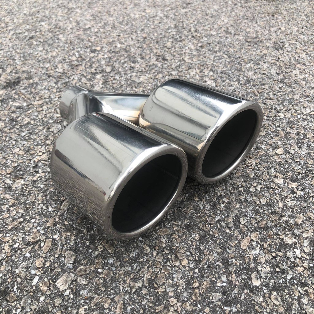 Akrapovic Double Stainless Steel Tips Rolled Inside | Shopee Malaysia