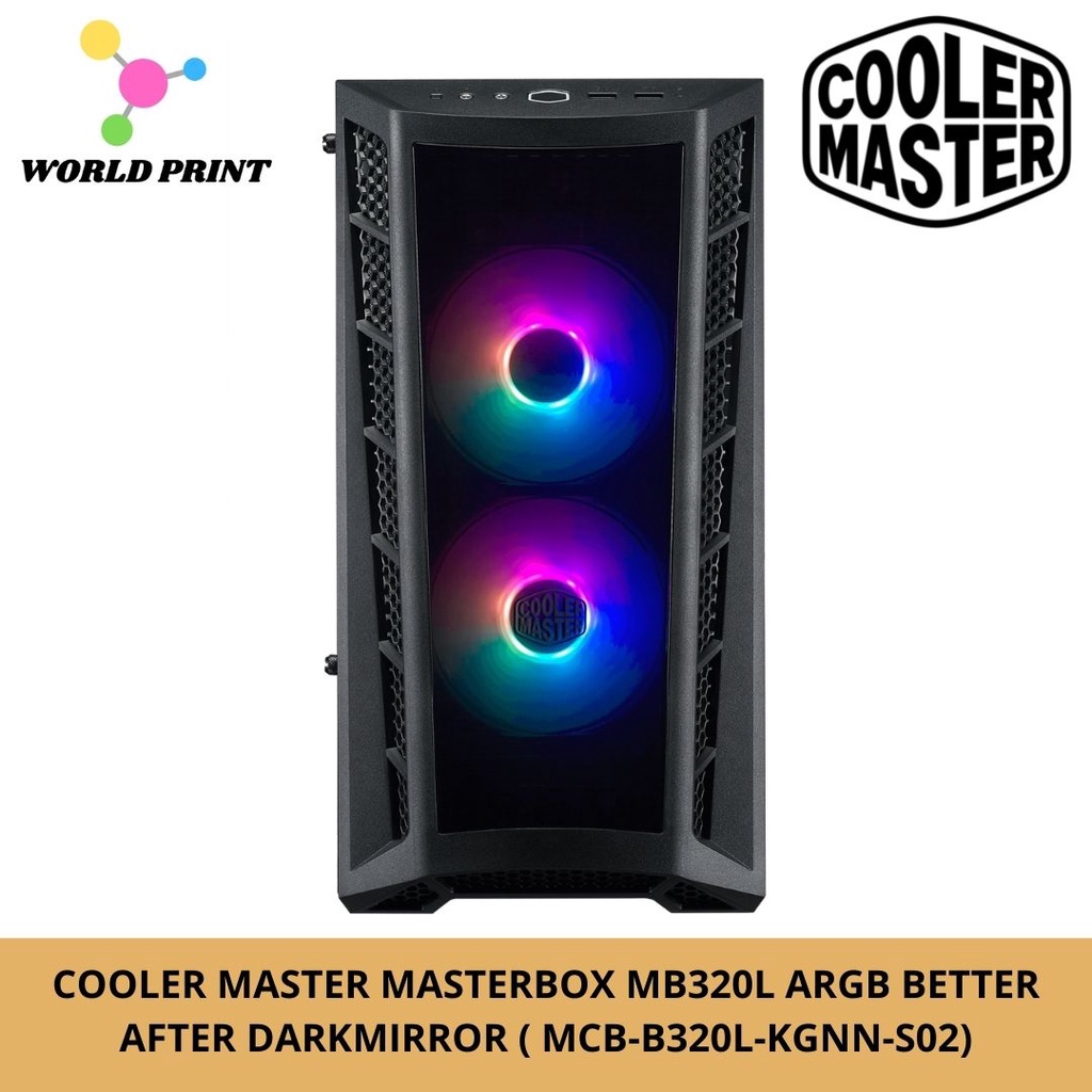 COOLER MASTER MASTERBOX MB320L ARGB BETTER AFTER DARKMIRROR ( MCB-B320L ...
