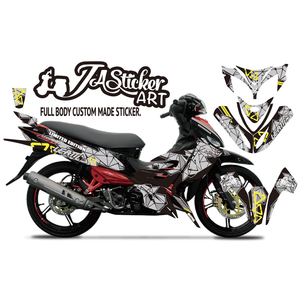MOTOR STICKER GT128 MODENAS FULL BODY | Shopee Malaysia