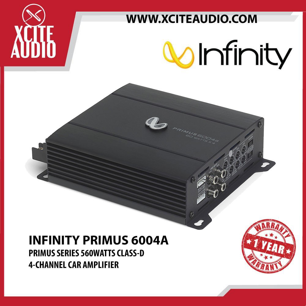 Infinity Primus 6004A Primus Series 1000 Watts Class-D 4-Channel Car Amplifier | Shopee Malaysia