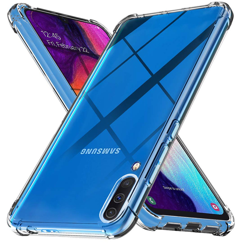 Samsung Galaxy A50 Case Clear Soft Cover Silicone Rubber Bumper TPU ...