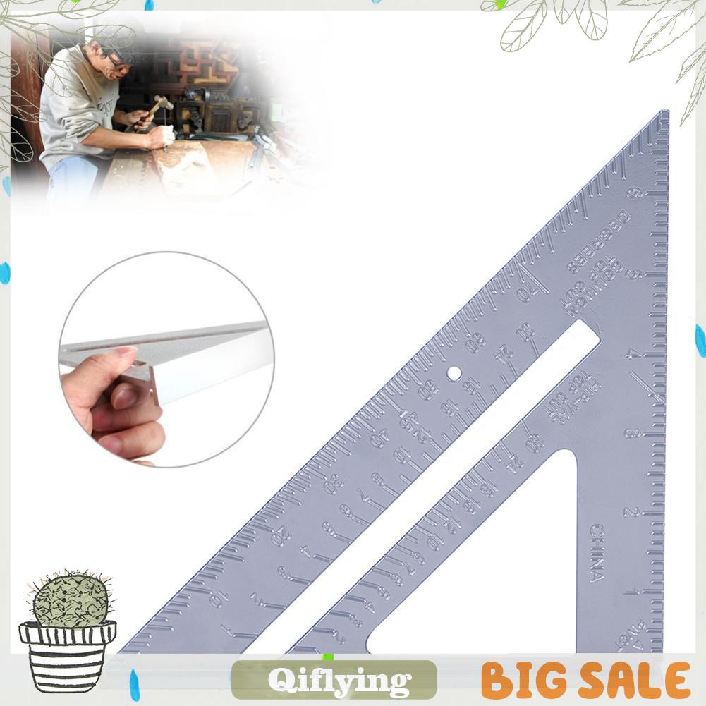 Ready Stock7inch Aluminum Speed Square Triangle Angle Protractor ...