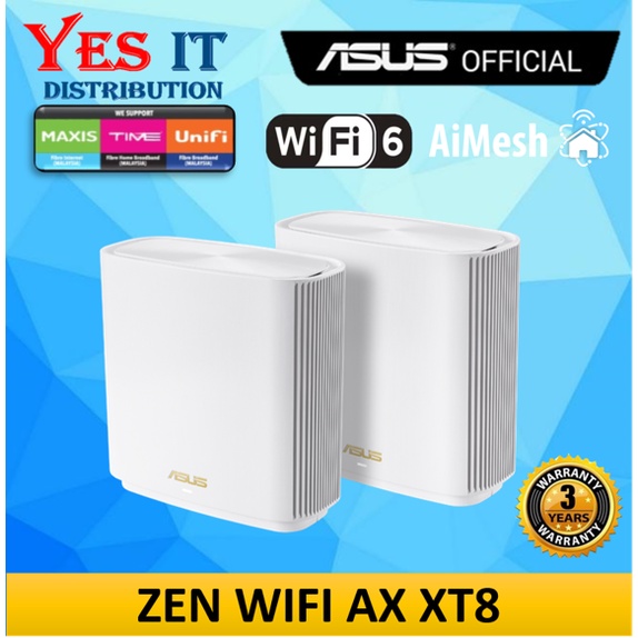 ASUS Mesh Router ZenWiFi AX (XT8) V2 AX6600 Tri-band / ZenWiFi XD5 ...