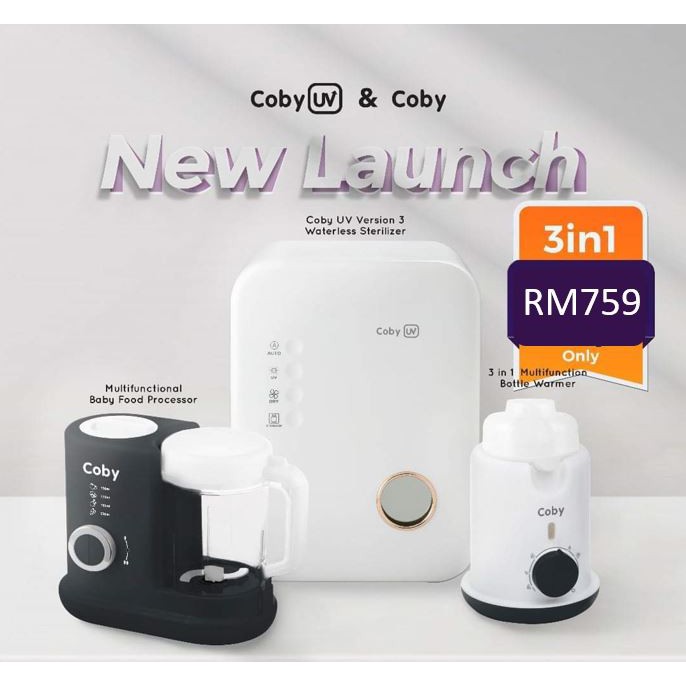 Coby UV Waterless Sterilizer Mini / V2 / V3 / V4 / V5 Combo / Baby Food ...