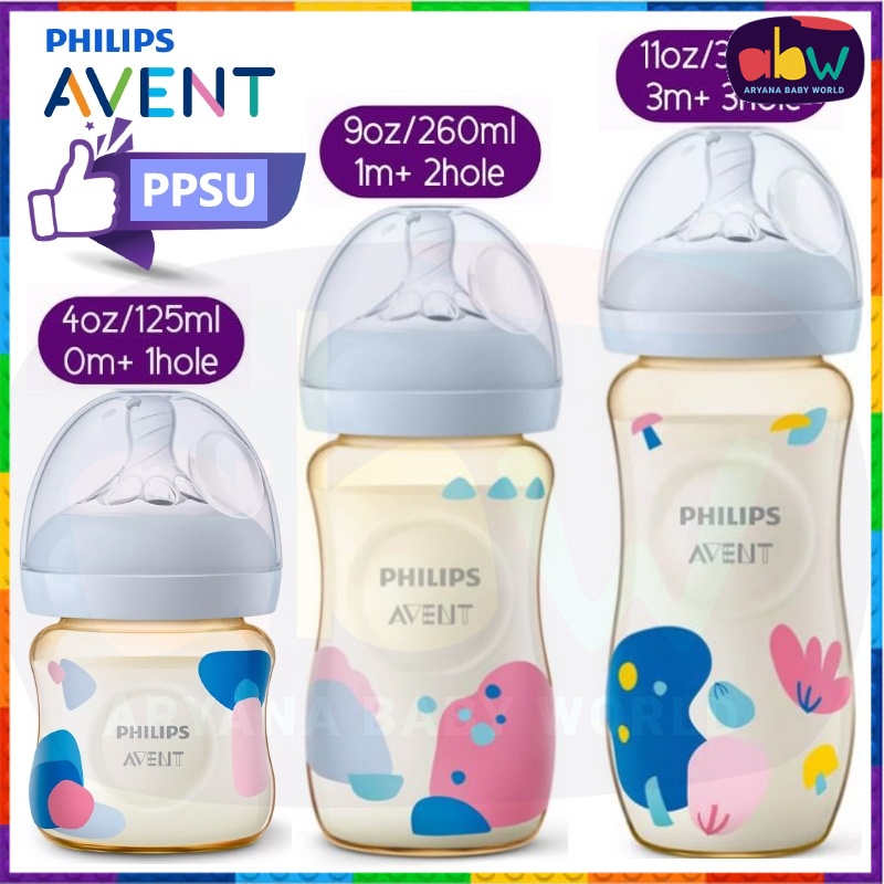 Philips Avent Natural PPSU Botol Susu Anti Colic Feeding Bottle 4oz ...
