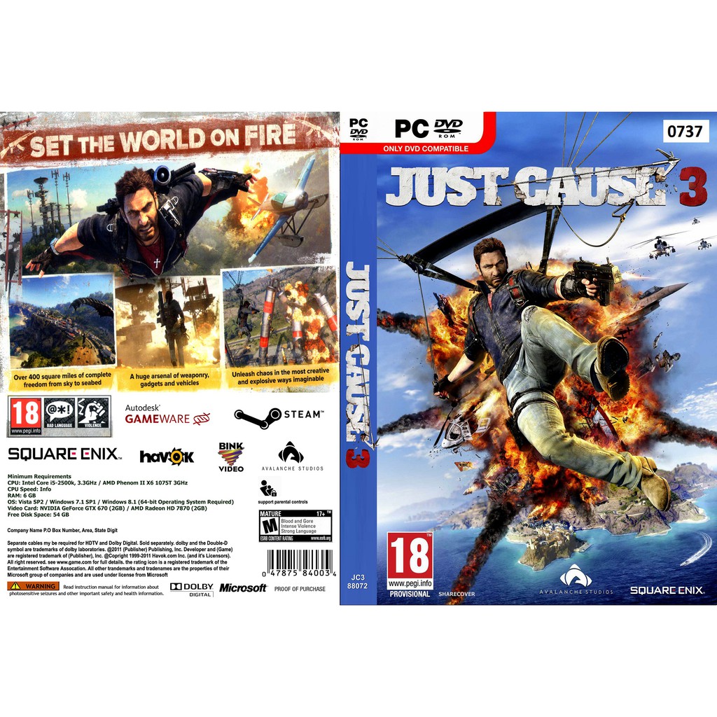Pc Just Cause 3 Xl Edition Shopee Malaysia