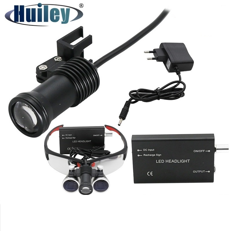 LED Dental Loupe Head Light with Battery Magnifier Headlamp ...
