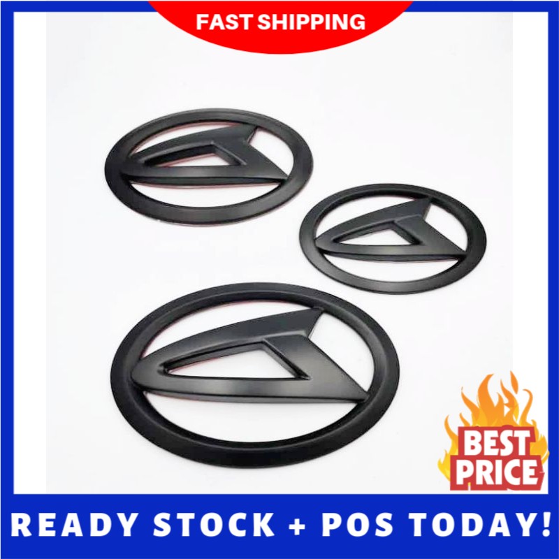 DAIHATSHU MYVI NEW/AXIA /BEEZA /ALZA FRONT & REAR DAIHATSU GRILLE LOGO ...