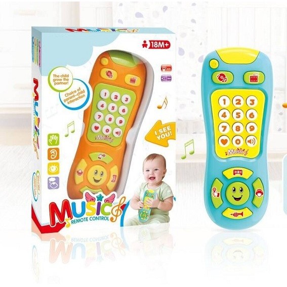Baby Remote Control Toy Learning Music Light Remote for Baby Click ...