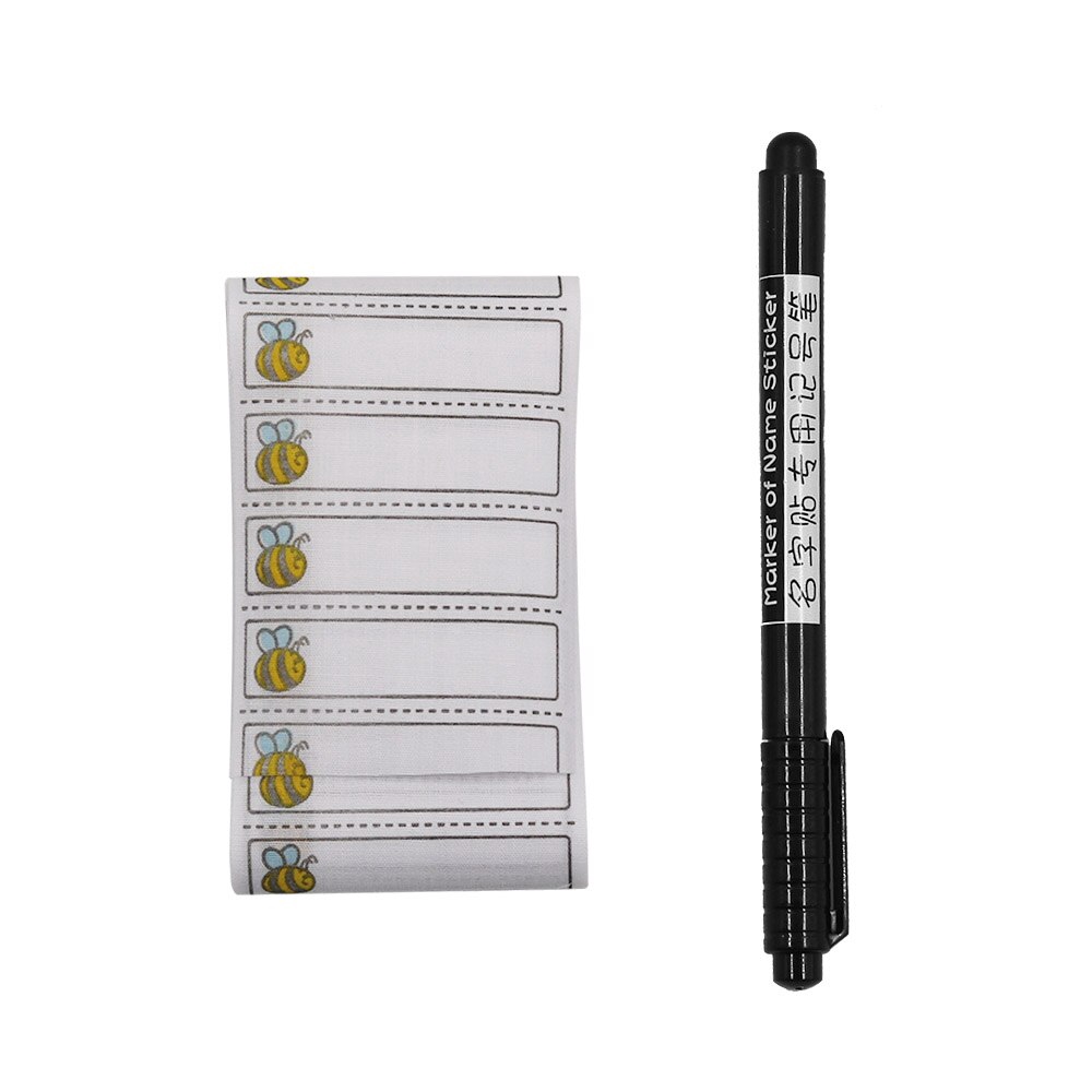 Bee Label Sticker DIY Black Special Marker Pen Washable Label Iron ...