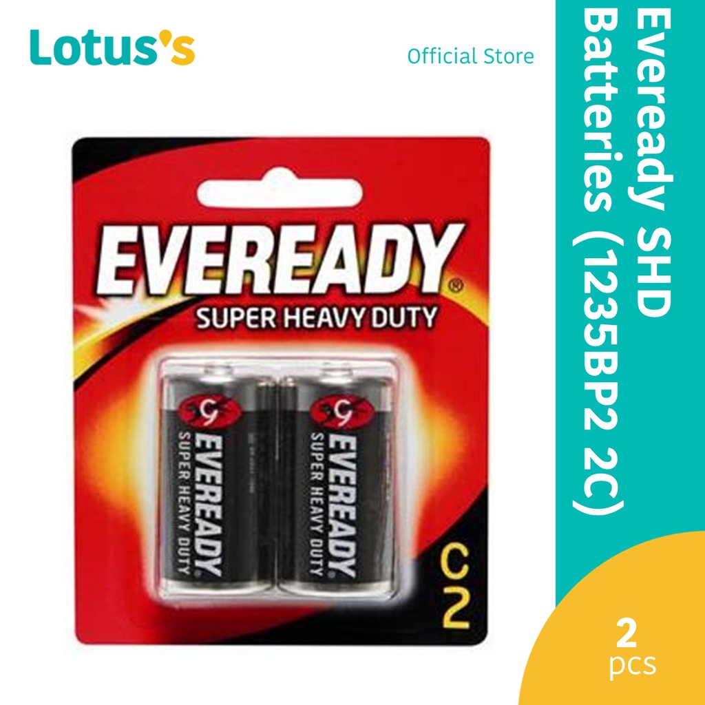 Eveready Super Heavy Duty Batteries (1235BP2 2C) | Shopee Malaysia