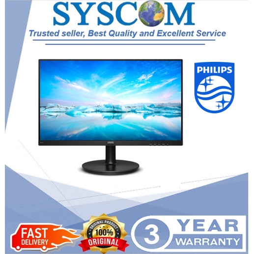 Philips LED Monitor 241V8 - 23.8" (HDMI) IPS,75HZ,4MS | Shopee Malaysia