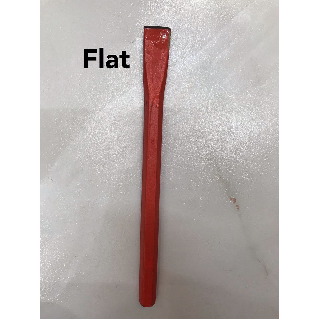 (10" - 12") Point OR Flat Steel Cold Chisel Concrete Builder Metal ...