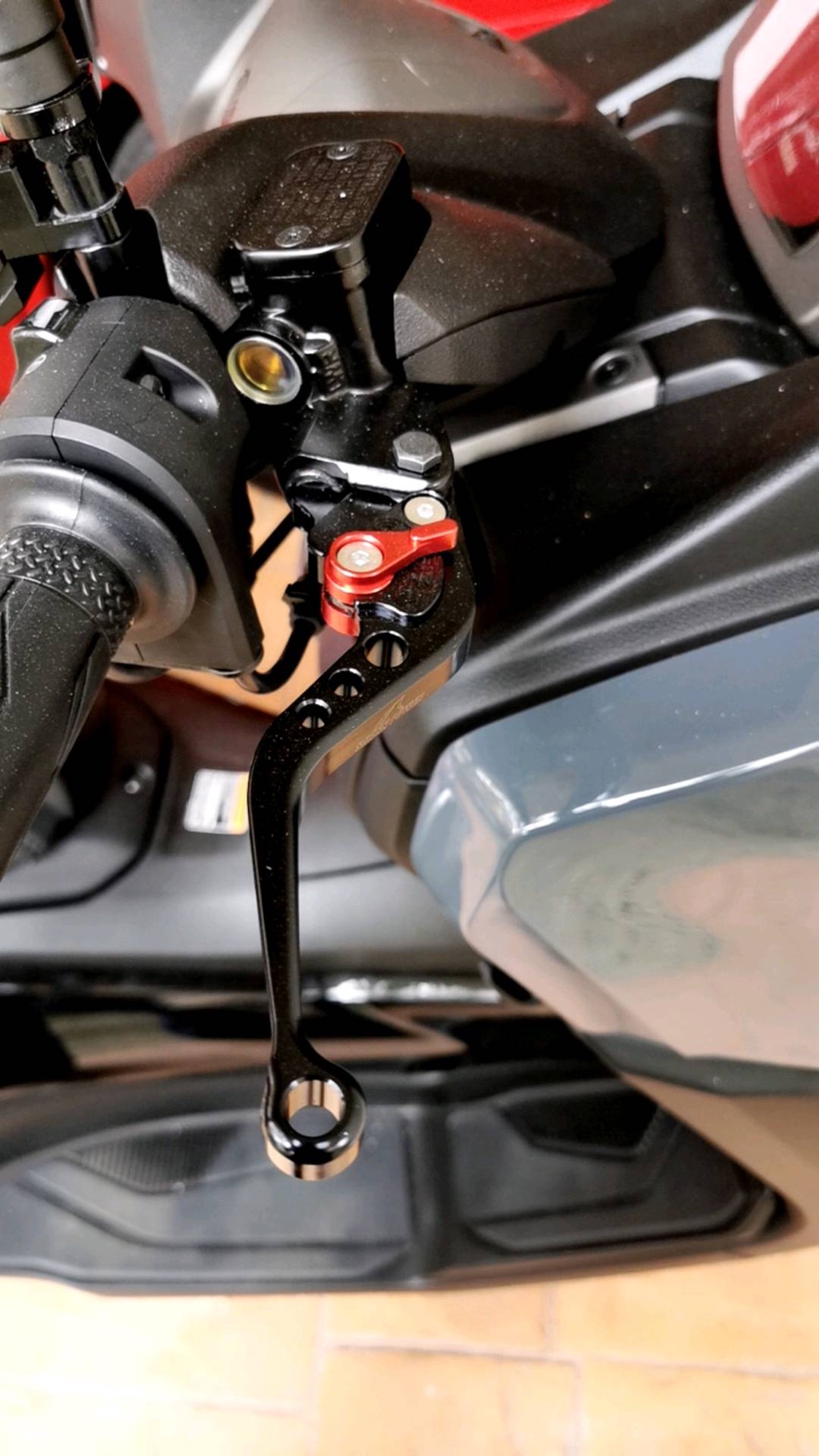 Alloy Cnc Brake & Clutch Lever + Grip Set Nmax V1 V2 Adjustable Marking ...