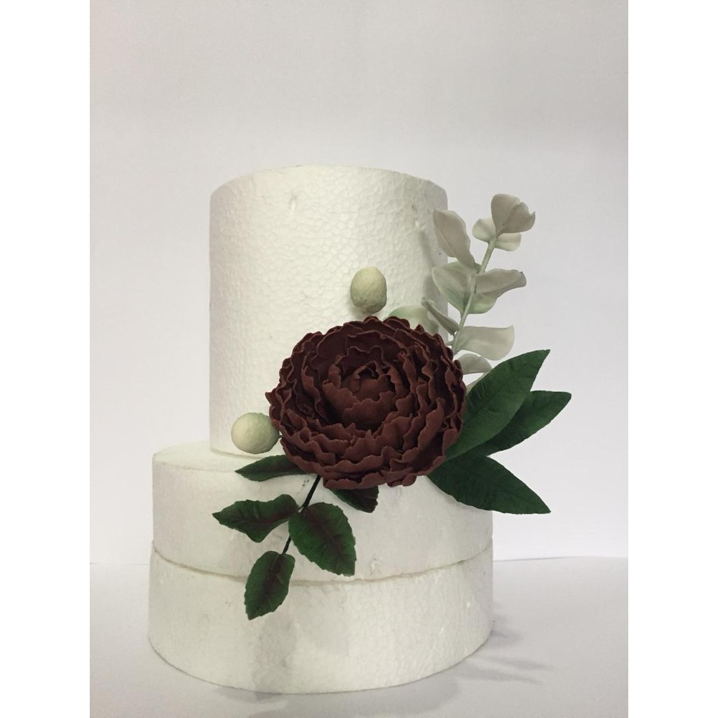 Gumpaste Flower Closed Peony Arrangement set / Bunga Hiasan Kek / Cake ...
