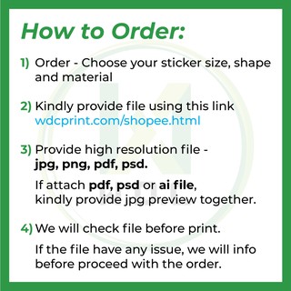 Custom Round Sticker Label Printing (3cm to 6cm) , Cetak Sticker Produk ...