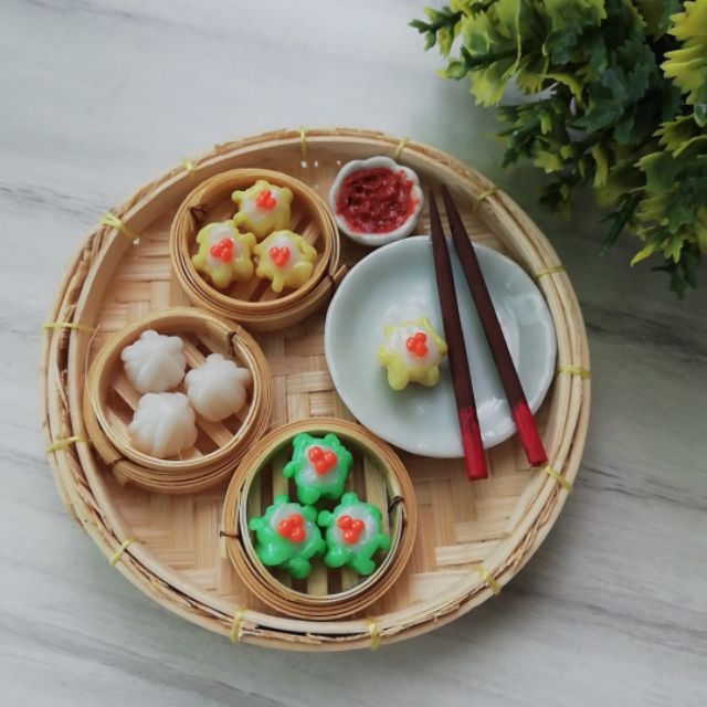 Handmade Polymer clay Dim Sum set Magnet/Decoration | Shopee Malaysia