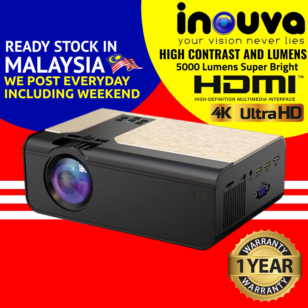 [READY STOCK MALAYSIA] Inouva Projector G11 LED Projector mini ...