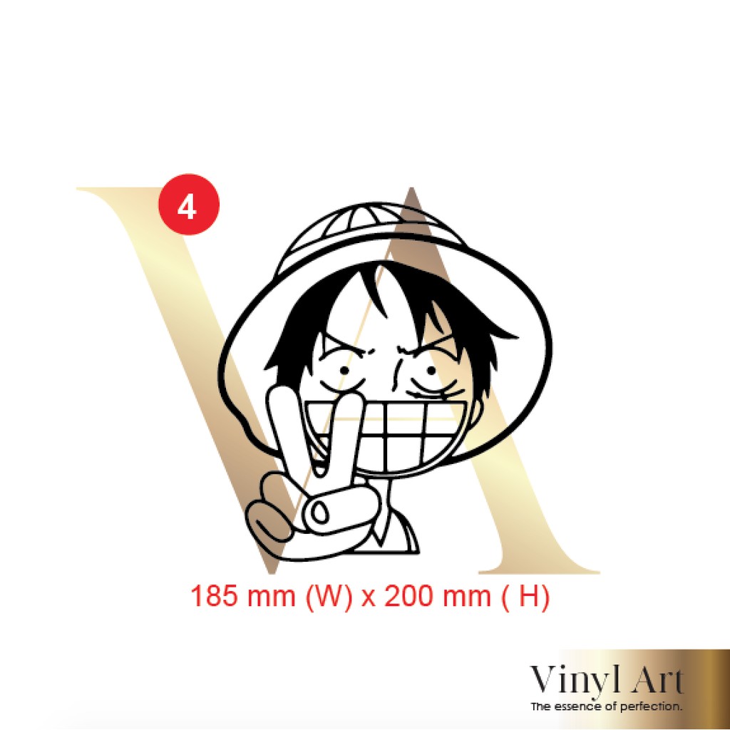 Vinyl_Art One Piece Monkey D Luffy, Car stickers, Car decal, Perodua ...