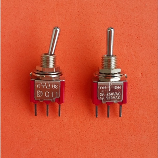 1pc Q11 SPDT miniature toggle switch 3 way on-off-on (Taiwan Majestic ...