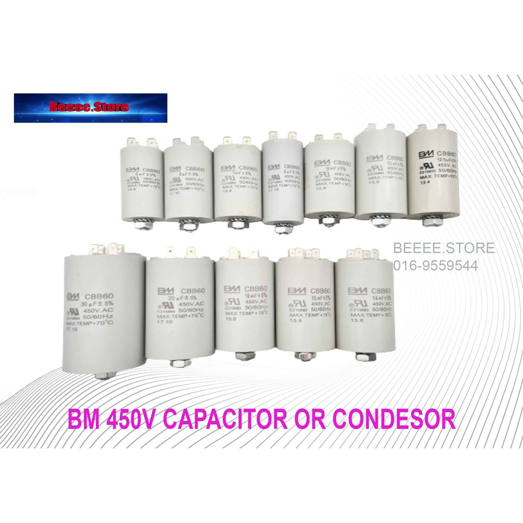 🔥【Ready Stock】BM 14UF/15UF/16UF/20UF/30UF/35UF/40UF/45UF 450V CAPACITOR ...