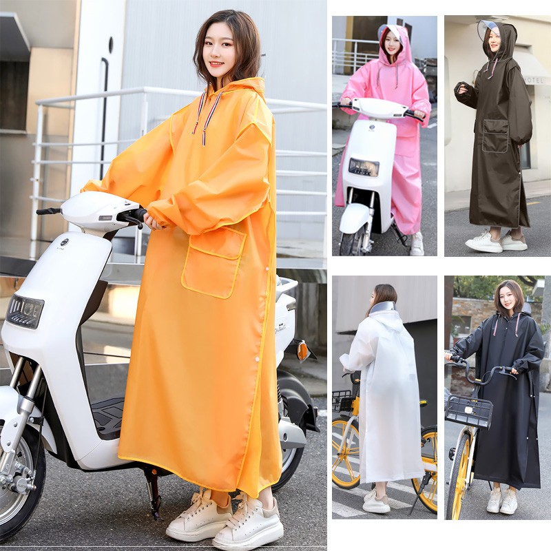 4 IN 1 EVA Rain Coat Cycling Running Outdoors Waterproof Raincoat Baju ...