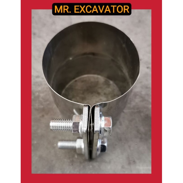 Excavator Exhaust Pipe Seal Clamp Muffler Clamp Turbo Exhaust Pipe Paip ...
