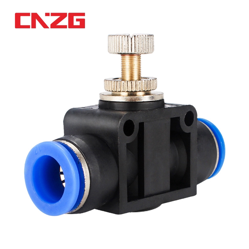 Flow Speed Control Valve 6mm 4mm 8mm 10mm 12mm Pneumatic Air 6 Airflow ...