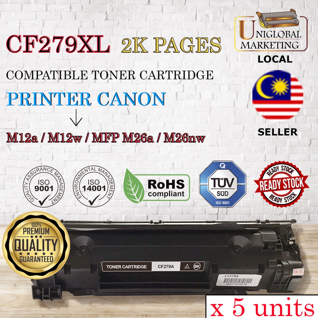 Compatible CF279A X5 units CF279 279 CF 279 279A 79A 279 toner ...