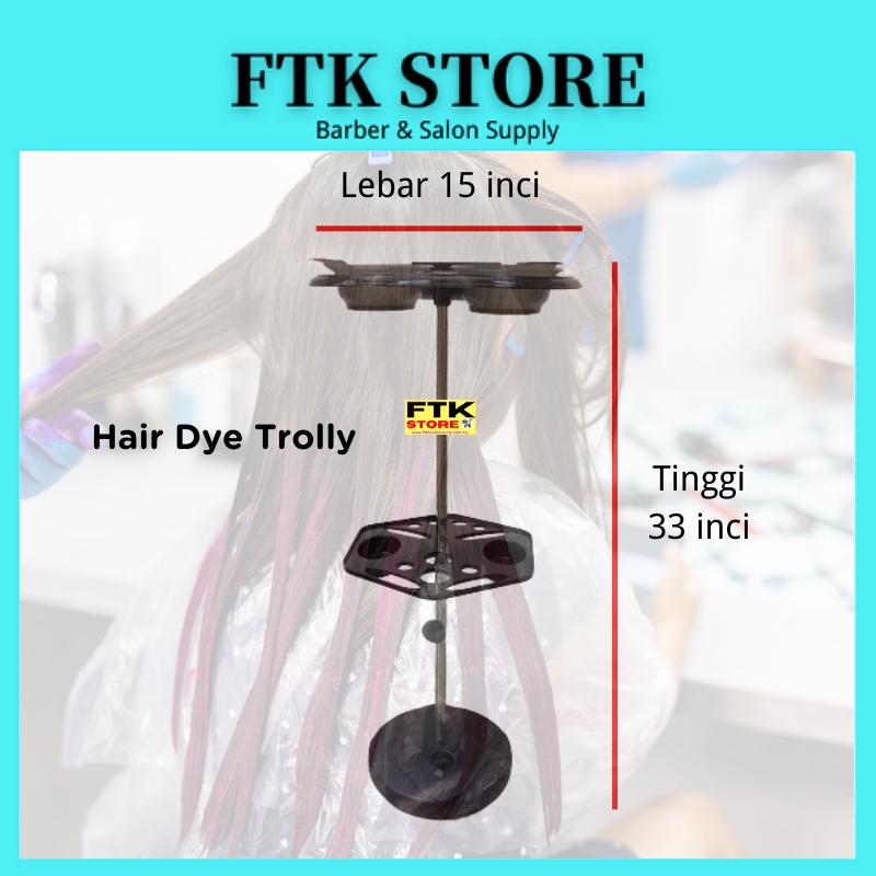 Hair Salon Trolley Barber Tools Trolley Troli Storage Hair Dye Trolly ...