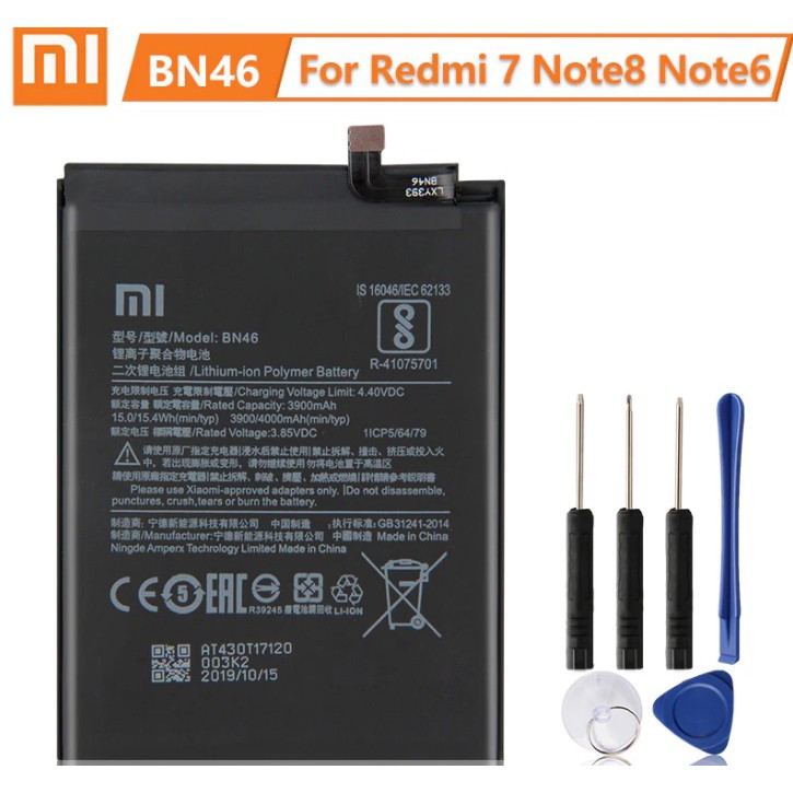 XIAOMI BATERI BN46 REDMI 7 NOTE 8 NOTE 6 ORIGINAL READY STOCK ...