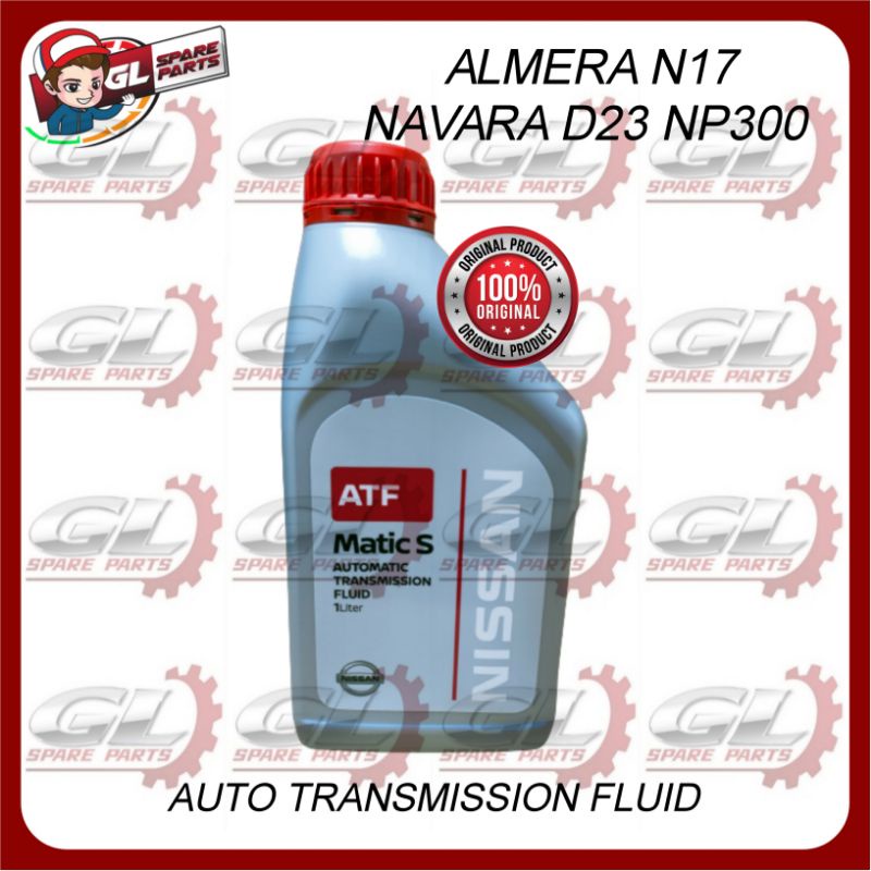(100% ORIGINAL) AUTO TRANSMISSION FLUID ATF OIL MATIC S (1L) NISSAN ...