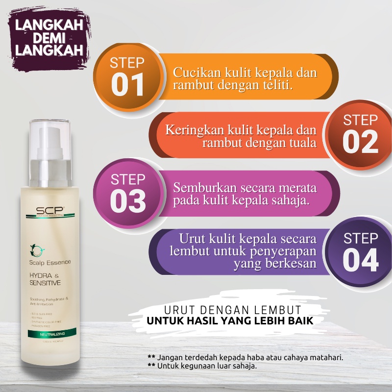 SCP Hydra & Sensitive Scalp Essence Tonic (120ml) - For Sensitive Scalp ...