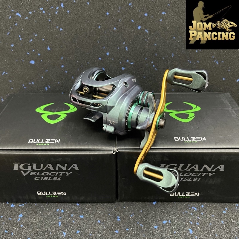 【Jom Pancing】BULLZEN IGUANA VELOCITY C15L Carbon BaitCasting BC Reel ...