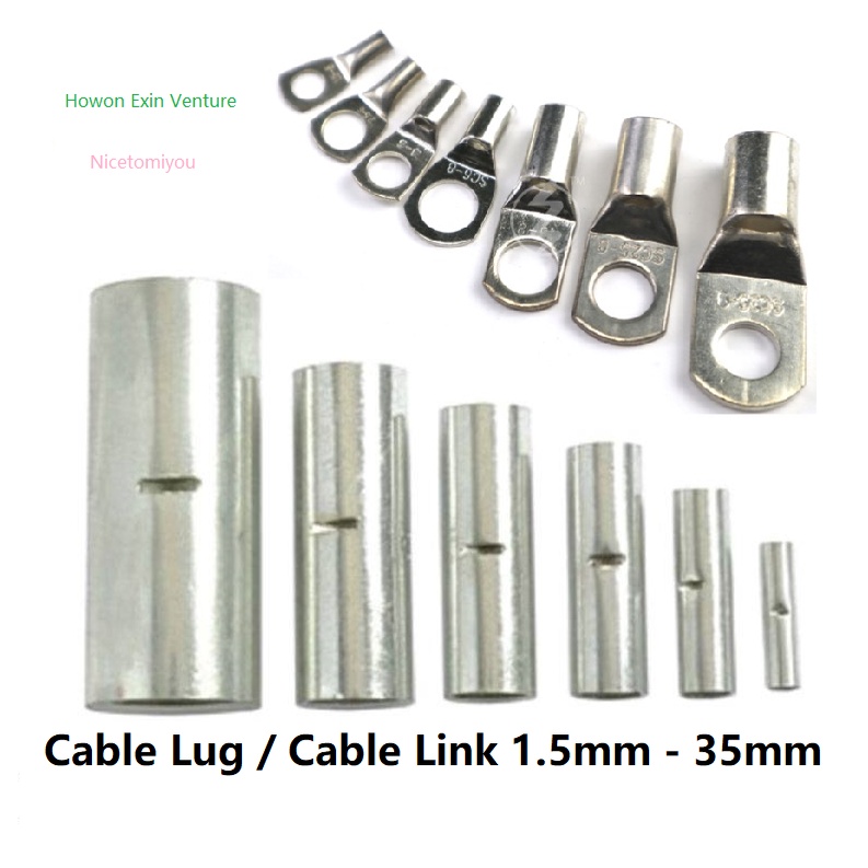 Cable Link / Cable Lug 1.5mm 2.5mm 4mm 6mm 10mm 16mm 25mm 35mm | Shopee ...
