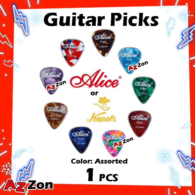 Guitar Pick Color Celluloid Guitar Picks Guitar Patrum Ukulele Bass ...