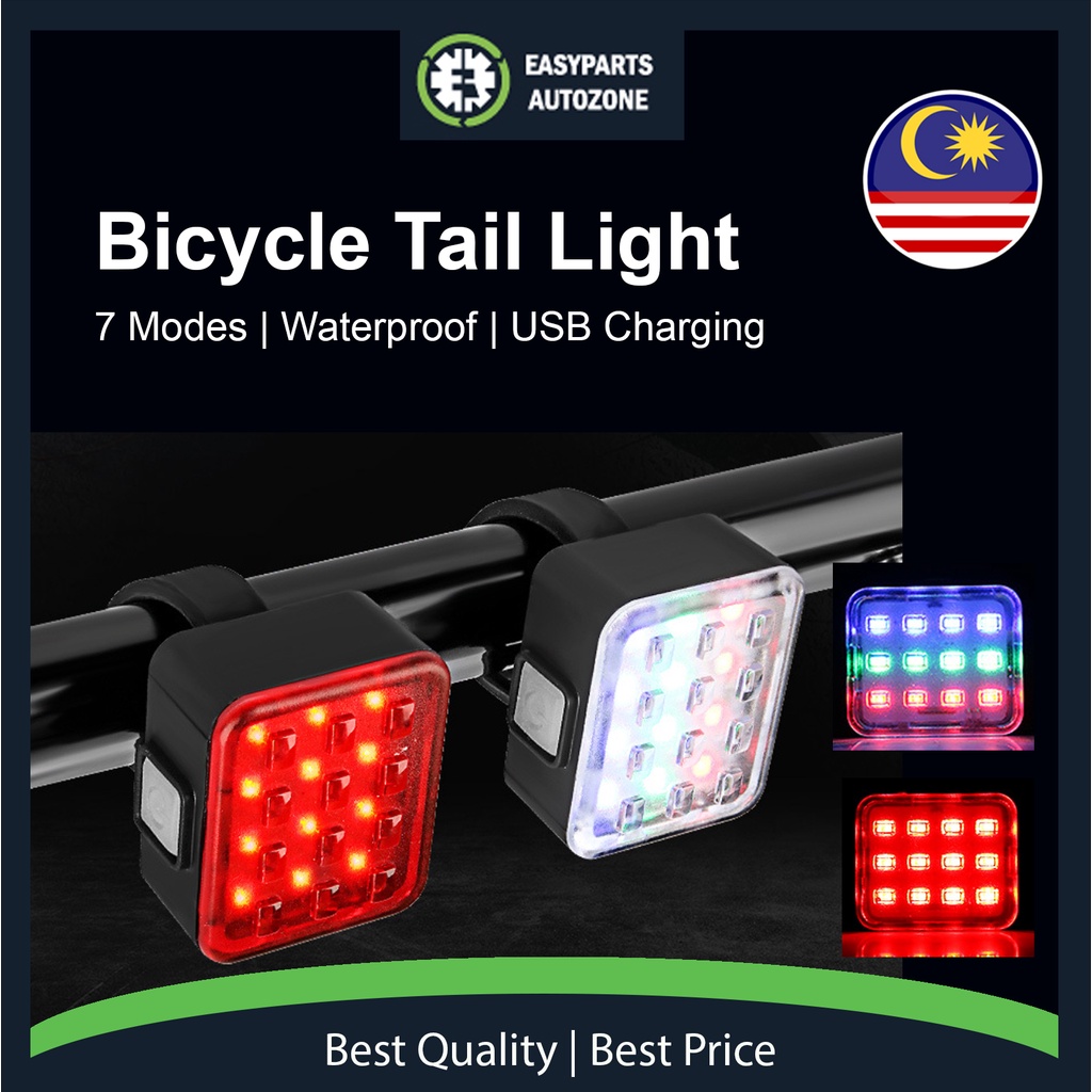 Autozone LED Bicycle Safety Light Cycling Bike lampu Lajak 7 Mode Frog ...