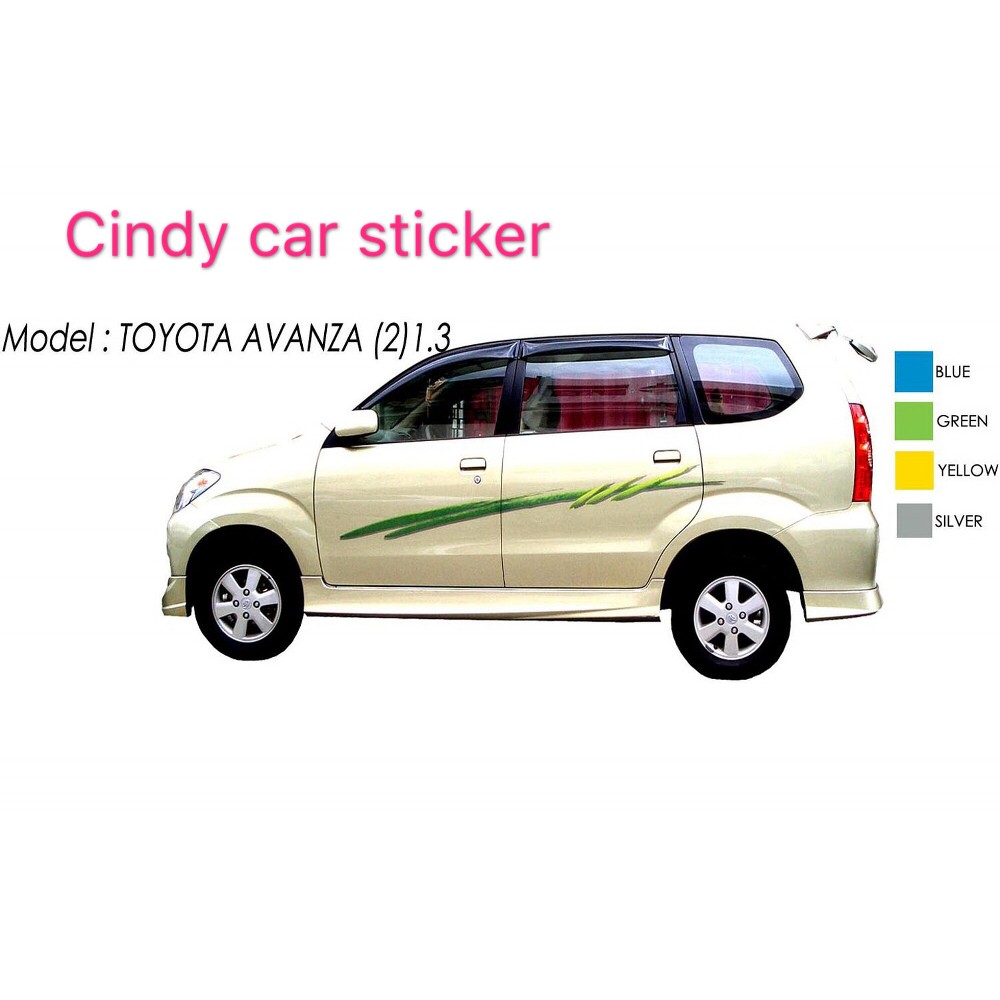 Toyota Avanza ALZA Car Side Body Sticker 2号 | Shopee Malaysia