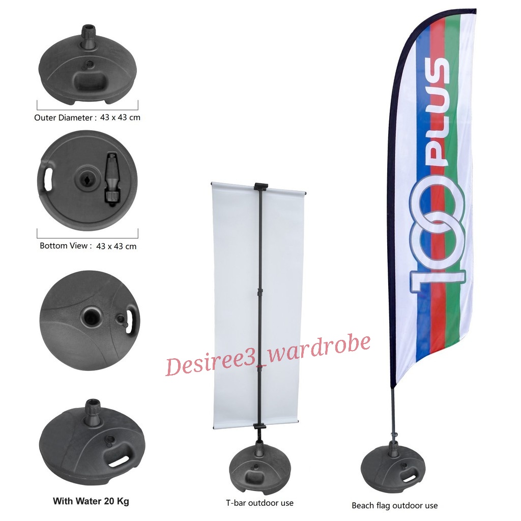 Msia Ready Stock🔥Bunting T-Stand with Water Tank Round Base | Shopee ...