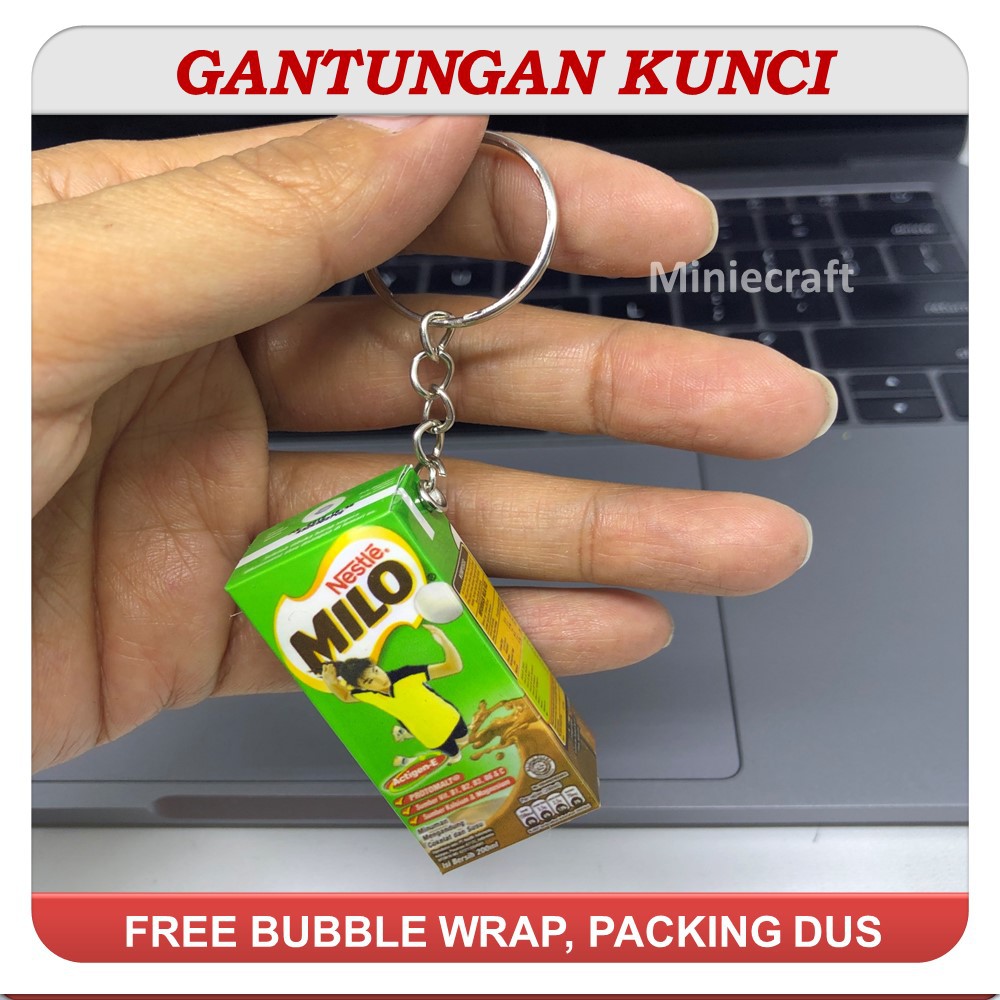 GANTUNGAN Ganci - Miniature Keychain MILO Products, MILO Milk Box ...