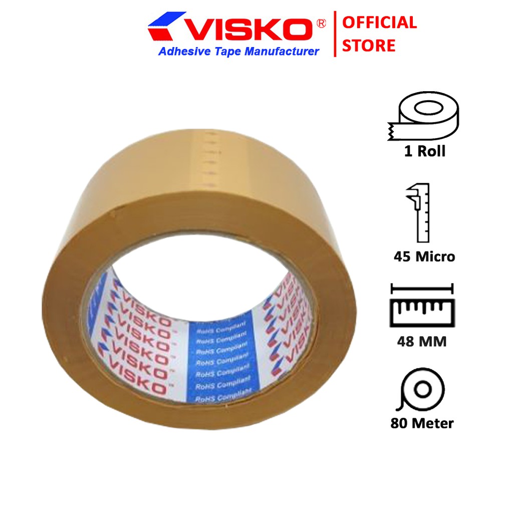 Visko Brown Opp Seal Packaging Tape (48mm x 80m) | Shopee Malaysia