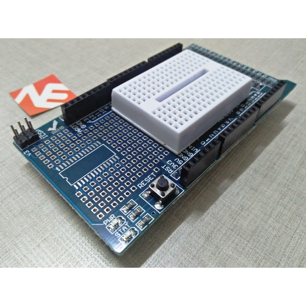 Arduino Mega Prototyping Shield Prototype ProtoShield With Breadboard ...