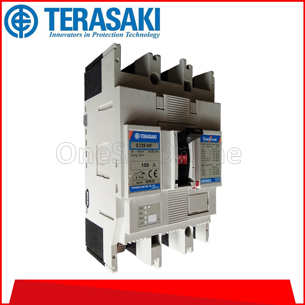 TERASAKI MCCB,3P 35KA 150A/175A/200A/225A,(S225NF-3P) | Shopee Malaysia