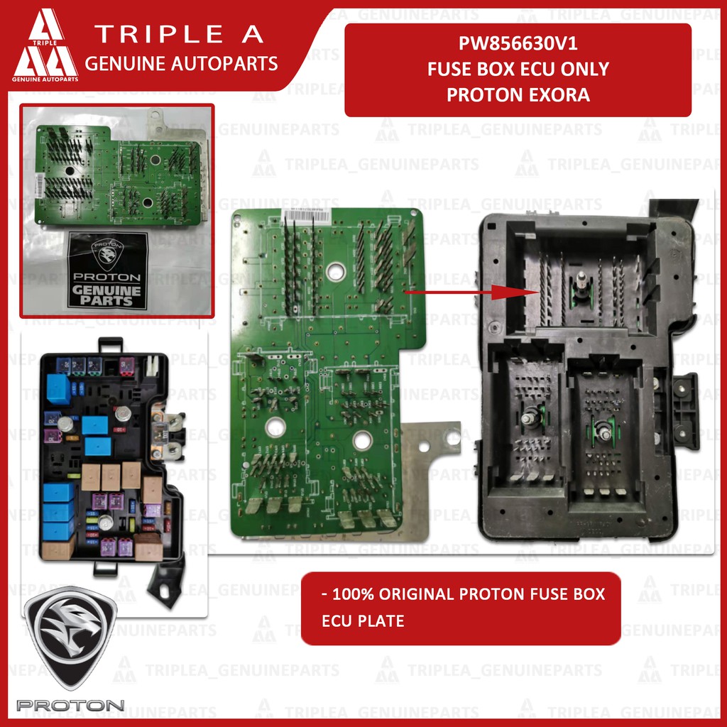 Proton Exora Genuine ECU Fuse Box PW856630V1 Engine Junction Box, Cover Exora CPS PW856630 ECU ...